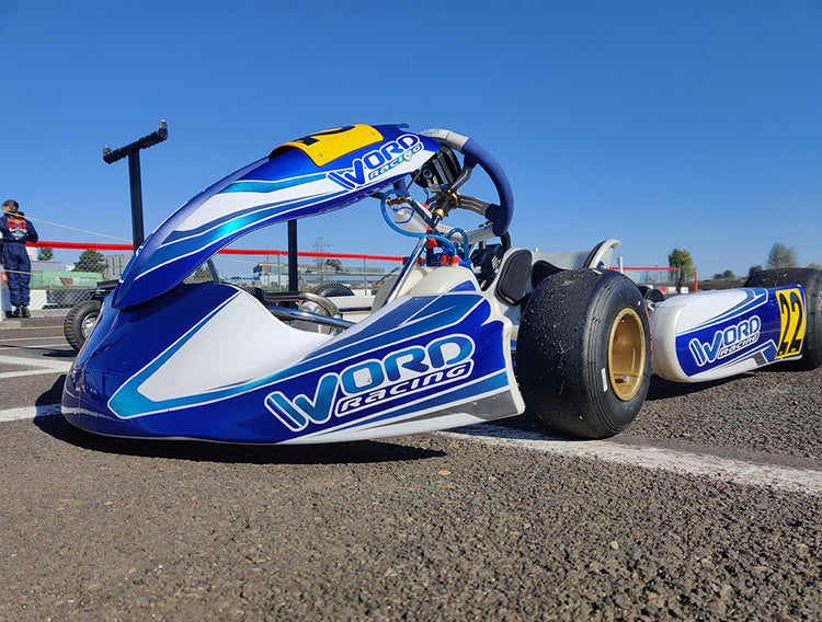 Word Racing kart shop and auto safety gear store